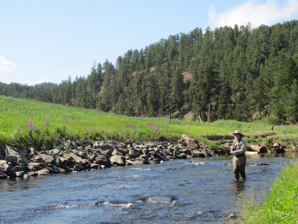 Float Tube Fishing In Pactola Basin, South Dakota